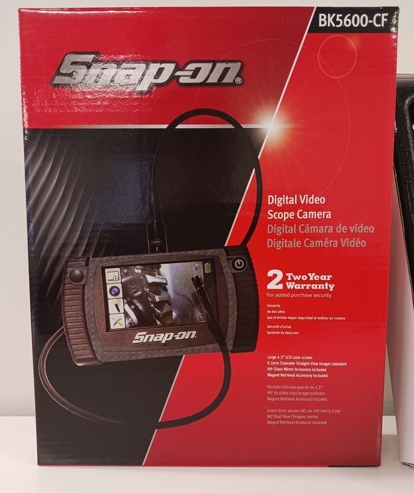 Snap-on BK5600-CF Digital Borescope (Video Scope) Carbon Fiber Finish ...