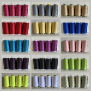 Overlocking Thread Polyester Industrial Sewing Machine- 4 x 5000 YARD ...