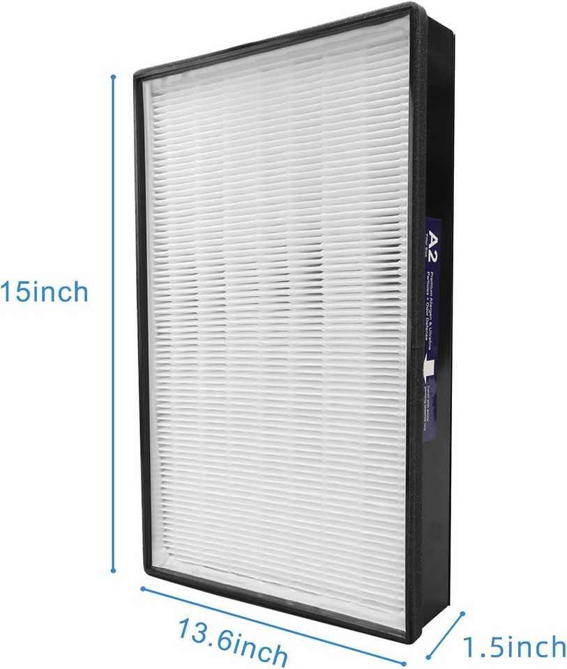 4x HEPA A2 Filter Set for 3M Filtrete FAP-C02-A2 FAP-C03-A2 Air ...