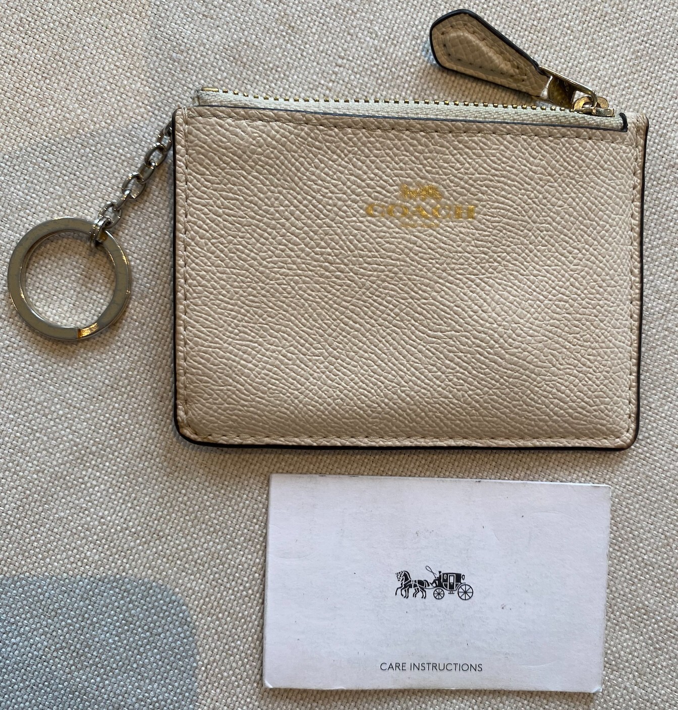 COACH Mini Skinny Women's Leather ID/Card Coin Case K… - Gem