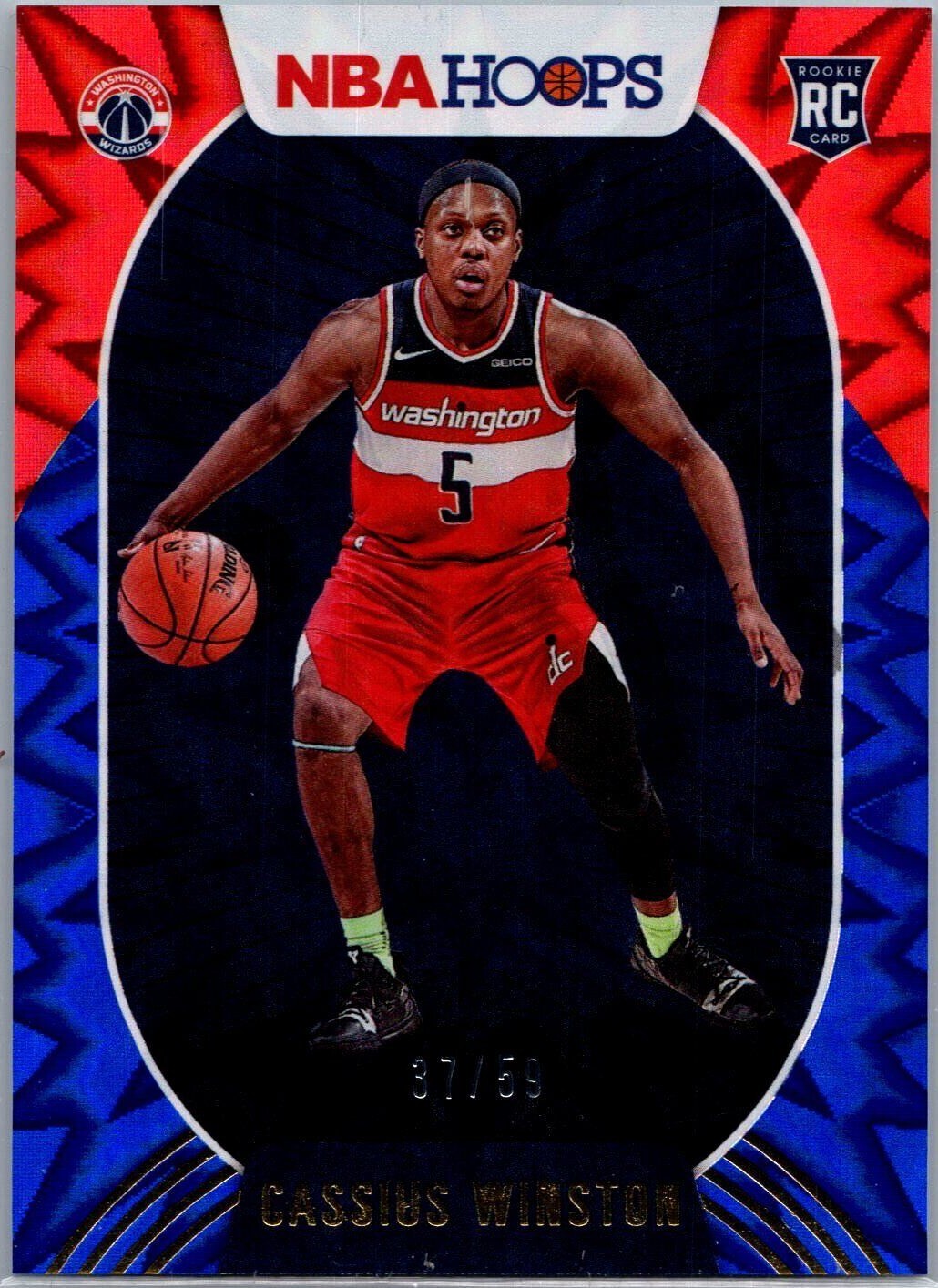 2020-21 Panini NBA Hoops - Cassius Winston #227 Blue Explosion /59 (RC ...