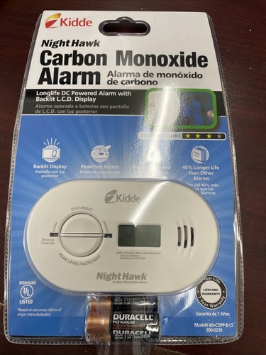 Kidde Carbon Monoxide Alarm #KN-COPP-B-LS Easy Read Digital Display ...