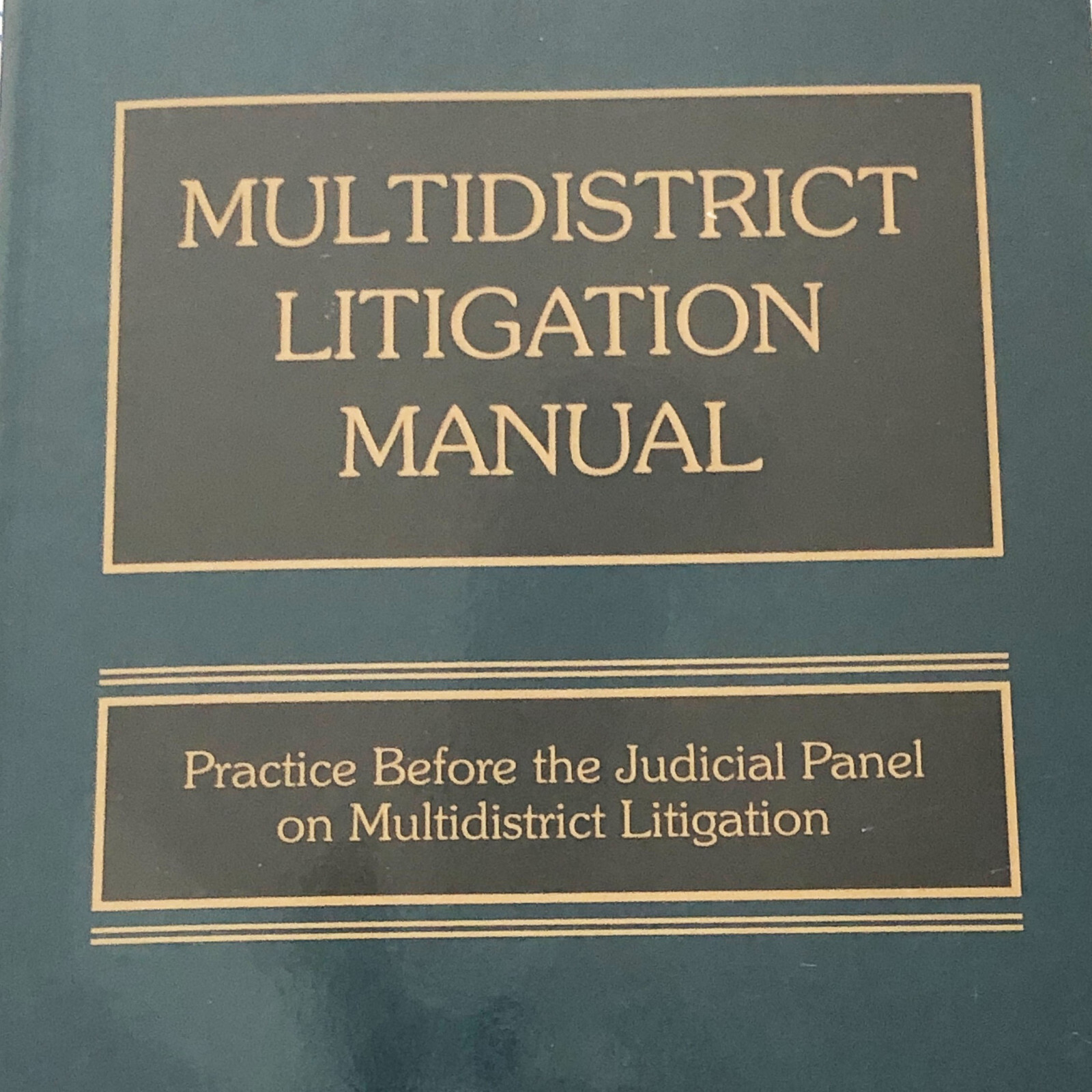 2021 Multidistrict Litigation Manual by David Herr Thomson Reuters | eBay