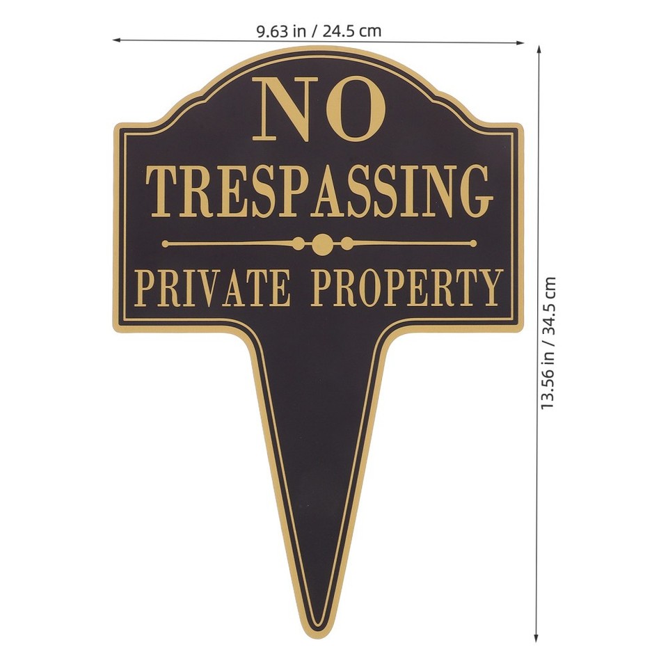 No Soliciting Sign Metal No Tresspassing Small Sign Private Property ...