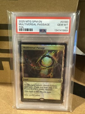 MTG - Marvel's Spider Man - Multiversal Passage #0180 - Foil - PSA 10 ...