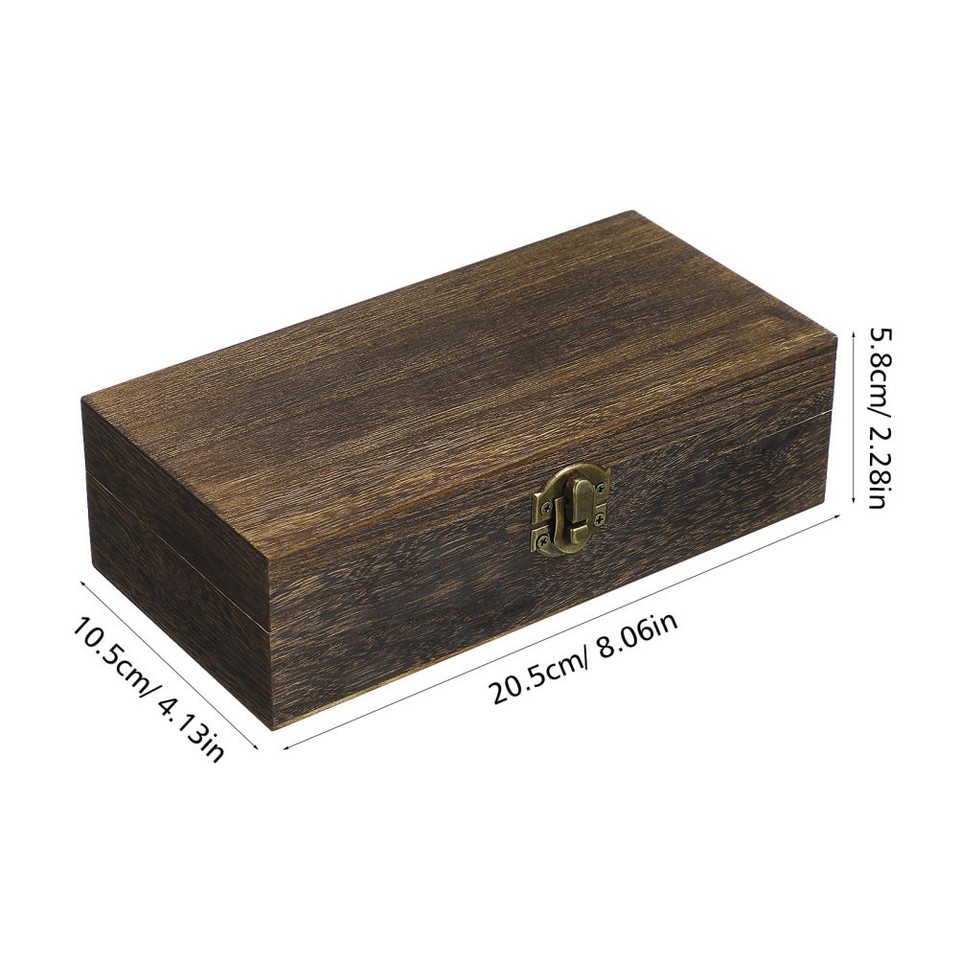 Rectangular Wooden Jewelry Organizer Box For Bracelet And Gift Storage ...
