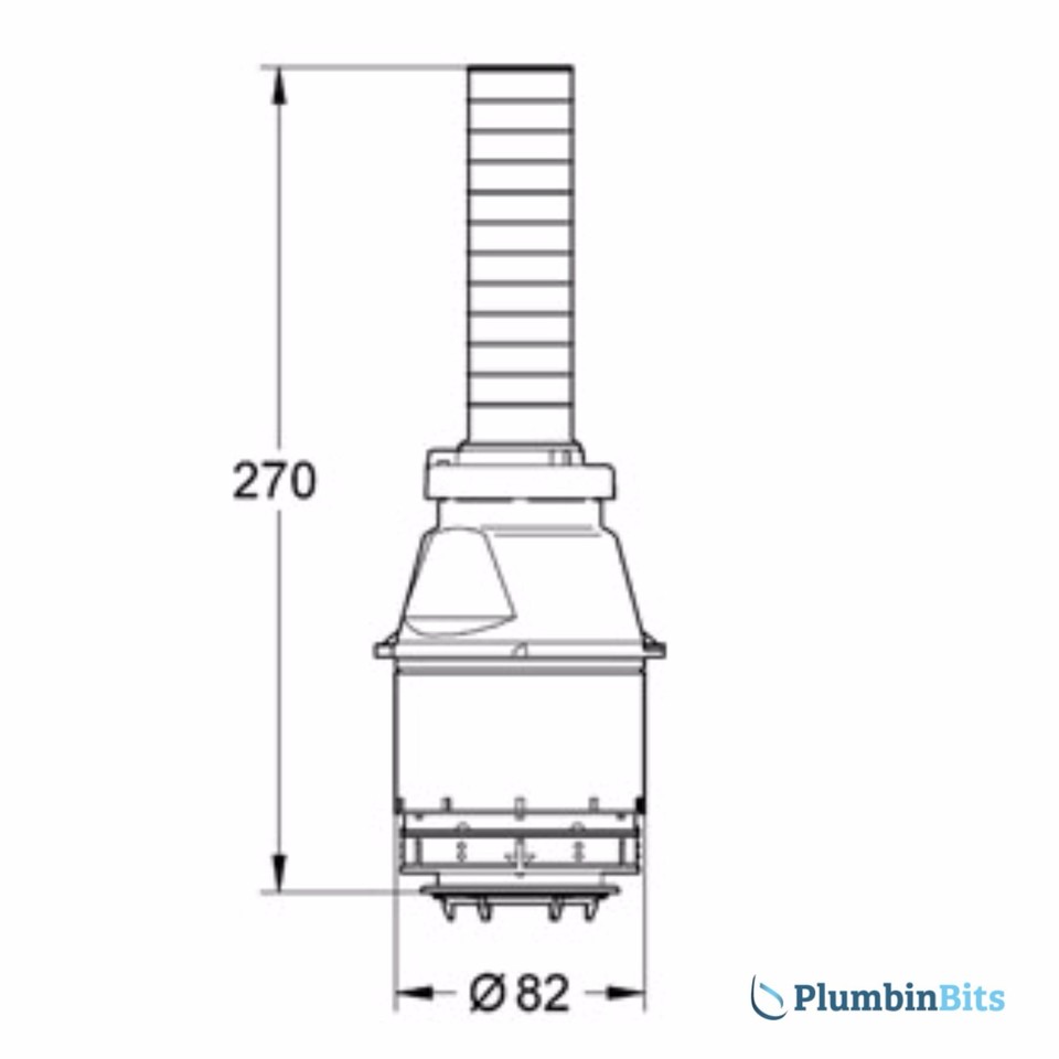 Grohe Adagio Pneumatic Concealed Cistern Replacement Single Flush Valve ...