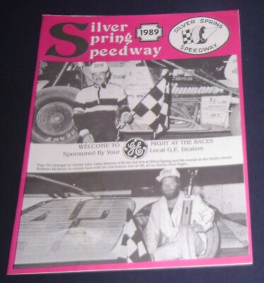 1989 Silver Spring Speedway Program Larry Jackson Ed Jones | eBay