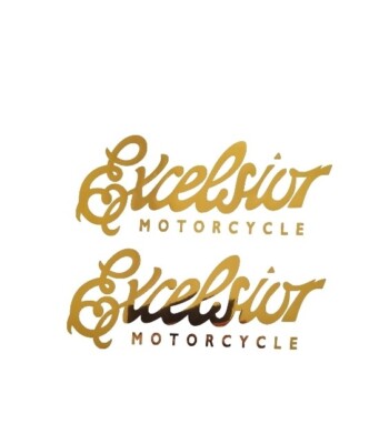 Excelsior motorcycle tank Panel Vinyl decal stickers x 2 Classic ...