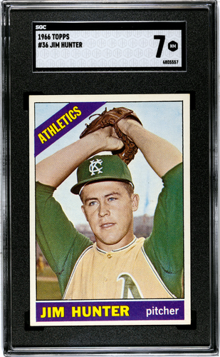 1966 Topps Jim Hunter #36 SGC 7 | eBay