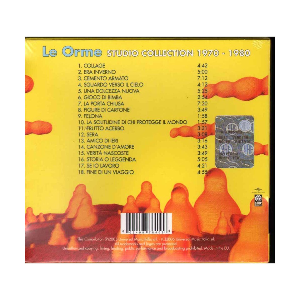 Le Orme CD Studio Collection 1970 1980 Slidecase/Universal ‎9878409 Sealed | eBay