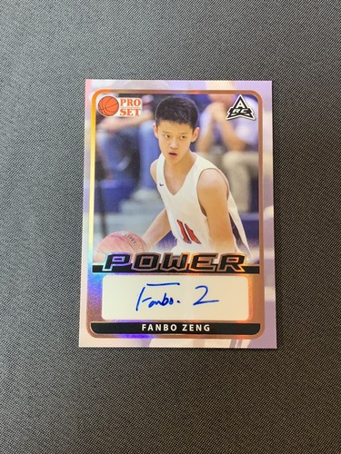 2021-22 Leaf Pro Set Power - Base Autographs #BA-FZ1 Fanbo Zeng (AU, RC ...