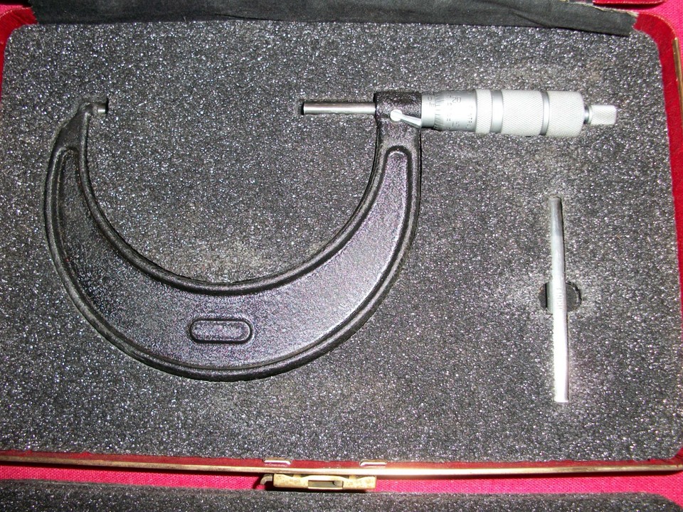 Central Tools 6151 Micrometers 4 Piece Set 0-4 inch .001in Grad Made in ...