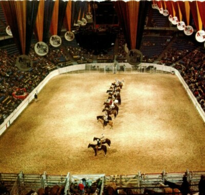 Kemper Arena Horses Rodeo Cowboys Riding Kansas City MO Vintage ...