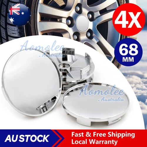 4x Car Wheel Center Caps 68mm Central Hub Blank Centre Hubcaps ...