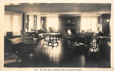 # M2862 GEORGETOWN, MA. REAL PHOTO POSTCARD, BALDPATE INN | eBay