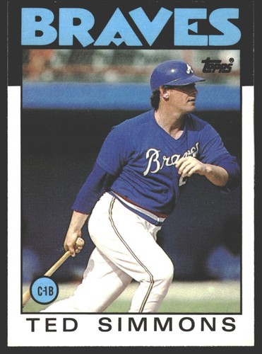 Ted Simmons #102T 1986 Topps Traded Atlanta Braves | eBay