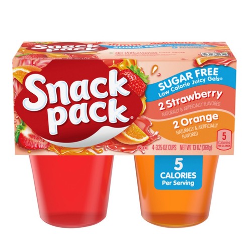 🟡 New Snack Pack Sugar Free Strawberry Orange Jello Inspired Pudding ...