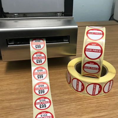 Thermal Printer - Circular - RRP / Our Price - Sale Labels / Stickers ...