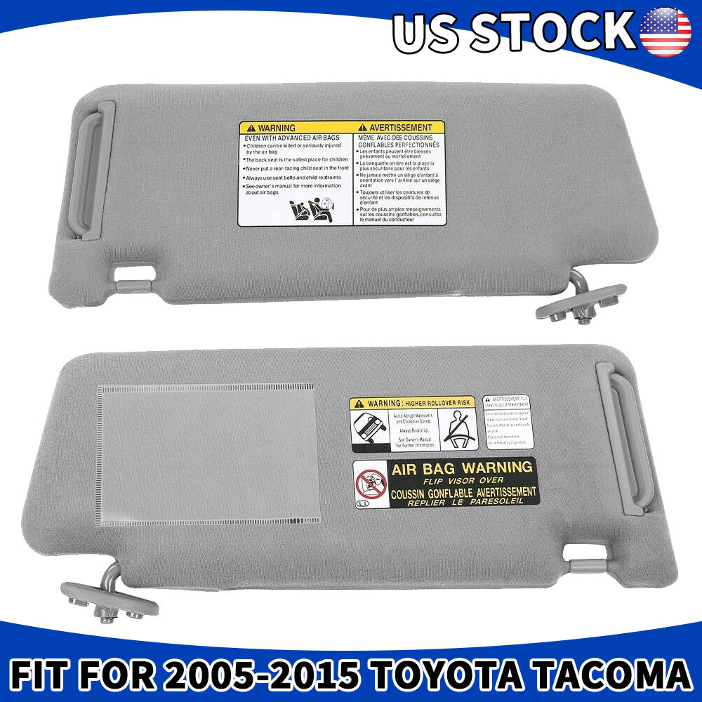1 Pair 2005-2015 For Toyota Tacoma Sun Visor LH Driver & RH Passenger ...