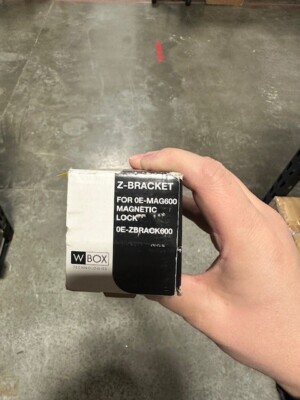 0E-ZBRACK600 : W Box Technologies - Z Bracket for 600lb Mag-lock | eBay