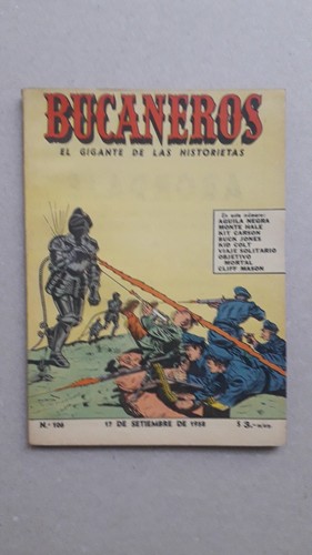 BUCCANEERS - BUCANEROS #106 (1958) - ORIG. COMIC IN SPANISH - ARGENTINA ...