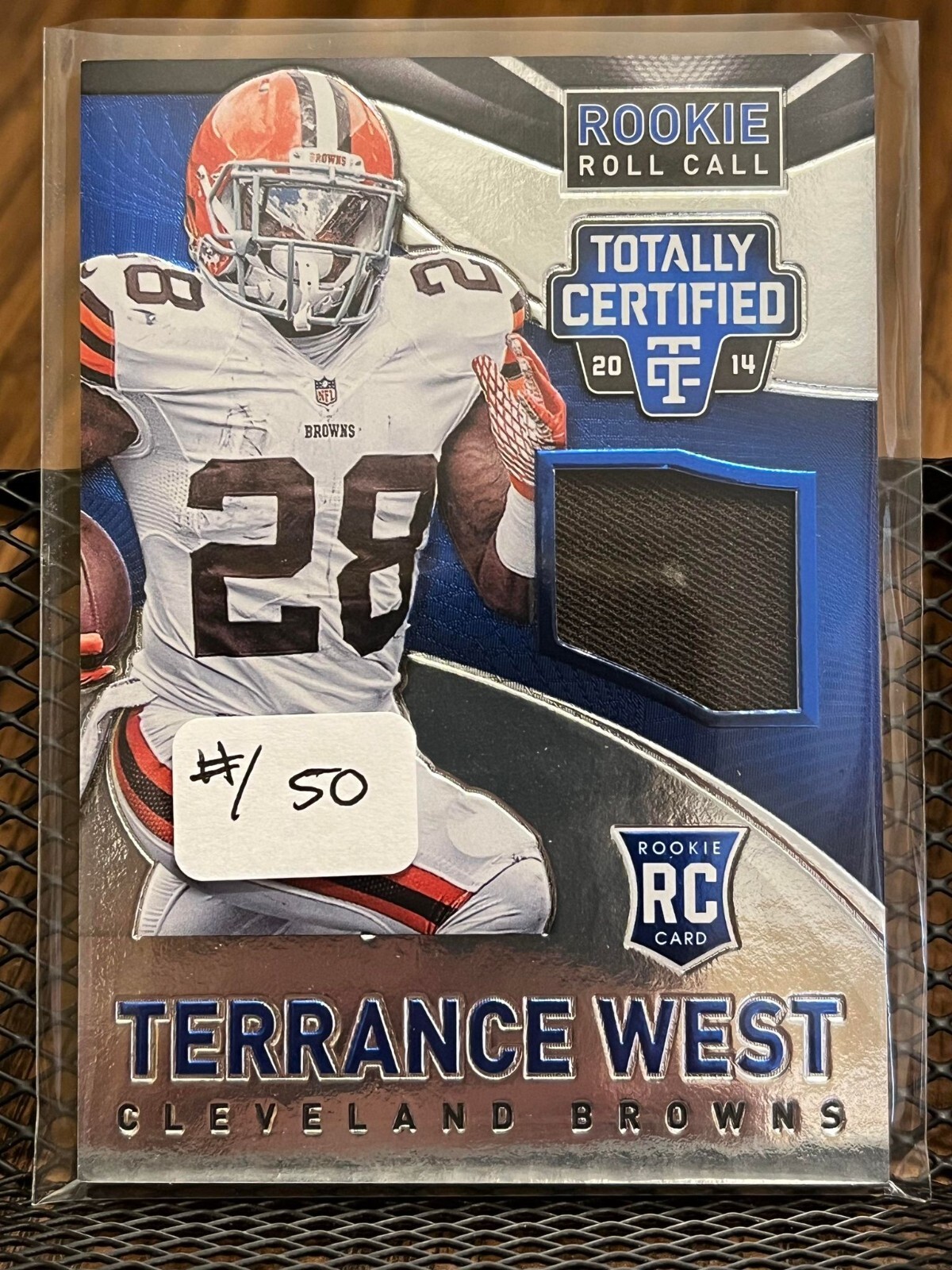 TERRANCE WEST 2014 TOTALLY CERTIFIED "ROOKIE ROLL CALL" WORN JERSEY ...