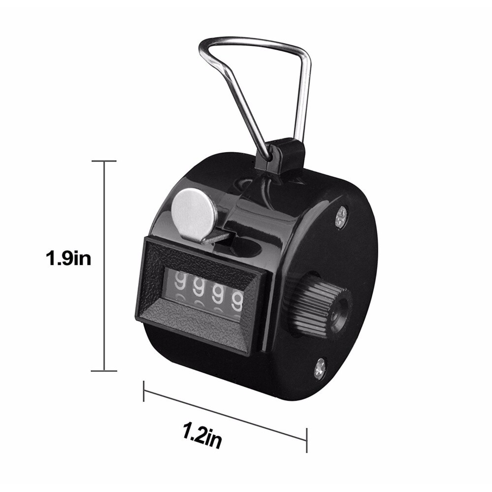 Golf Counter Clicker Mechanical Hand Tally Counter Clicker - 4 Digit ...