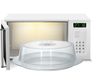 Microwave Cover Splatter Screen with Plate, Made in Italy | eBay