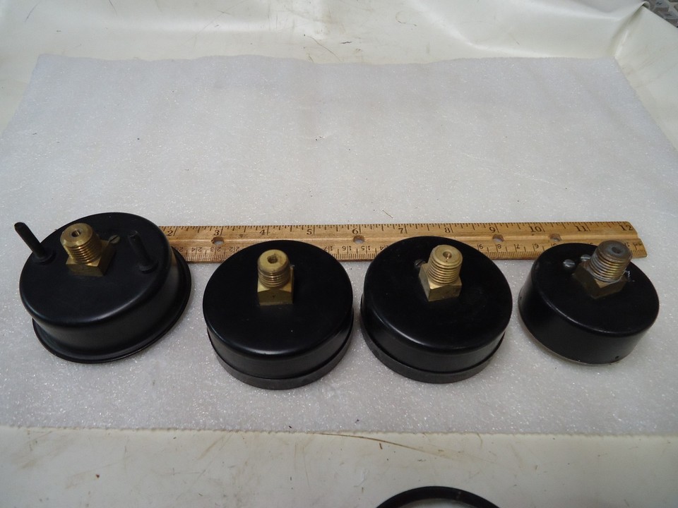 Marshalltown Gauges (Lot of 4) Two 0-30, One 0-60, One 0-100 PSI ...