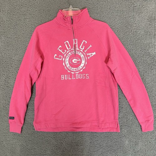 Georgia Bulldogs Jansport Womens Sweatshirt Pink Size L Large Cotton ...