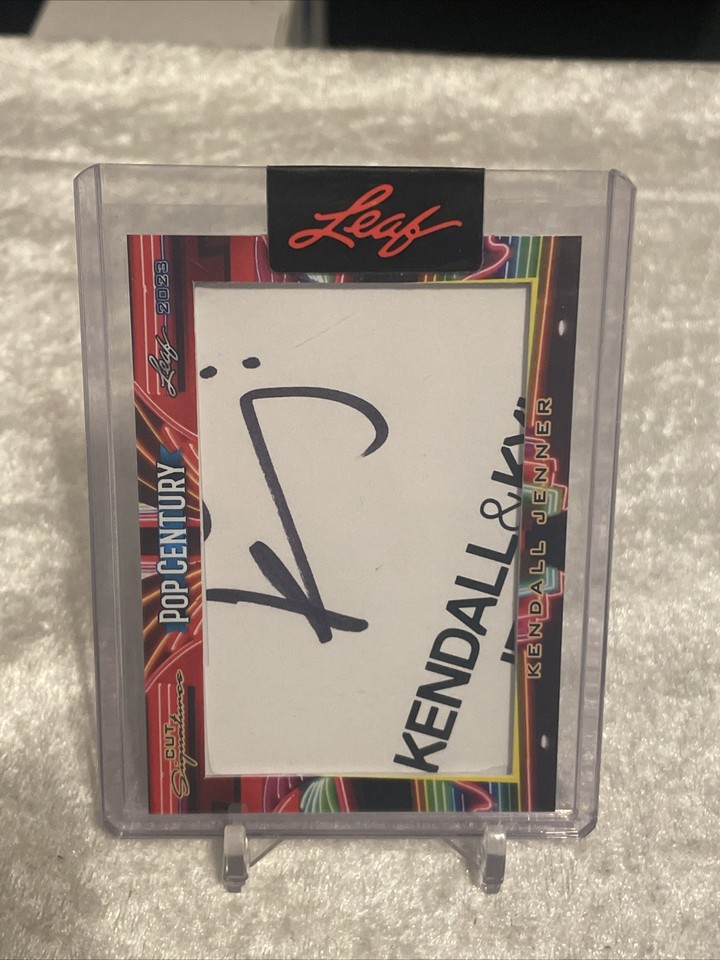 KENDALL JENNER 2023 LEAF POP CENTURY CELEBRITY CUT SIGNATURE AUTO ...