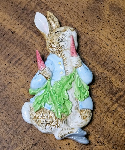 Schmid Beatrix Potter Peter Rabbit Small Hooks Plaques Wall Hanging Decor | eBay