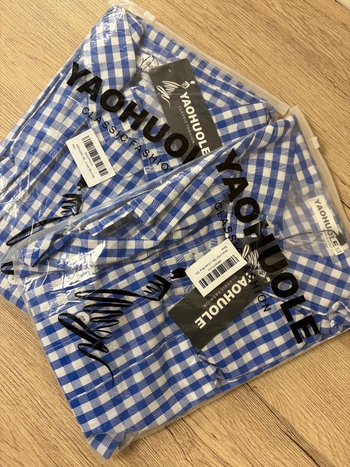 YAOHUOLE 2 Men Shirts XXXL BRAND NEW PATTERNED BLUE LUXURY AND INTENT ...