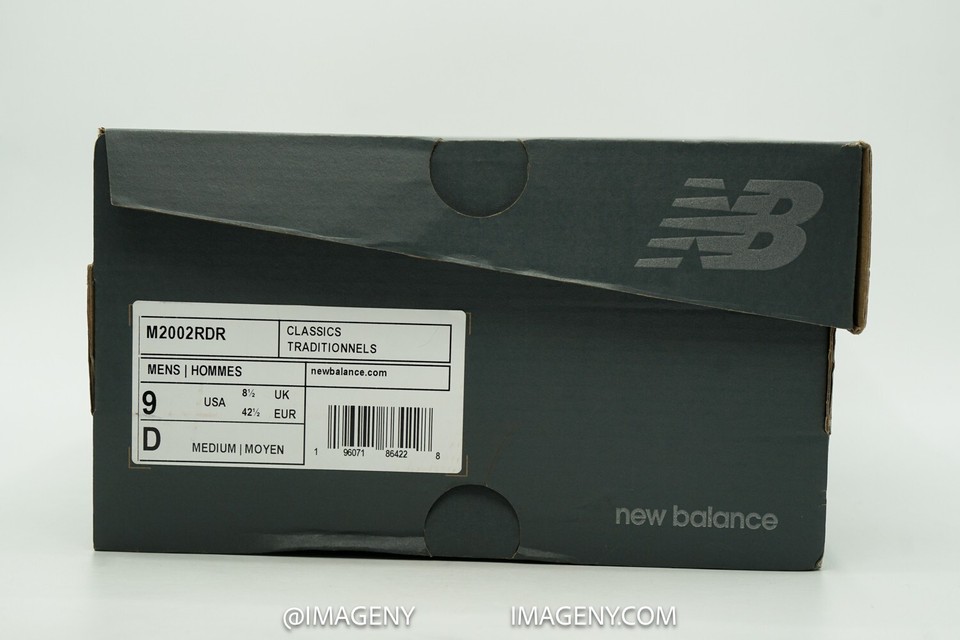 NEW BALANCE 2002R USED SIZE 9 TEAM RED BLACK M2002RDR | eBay