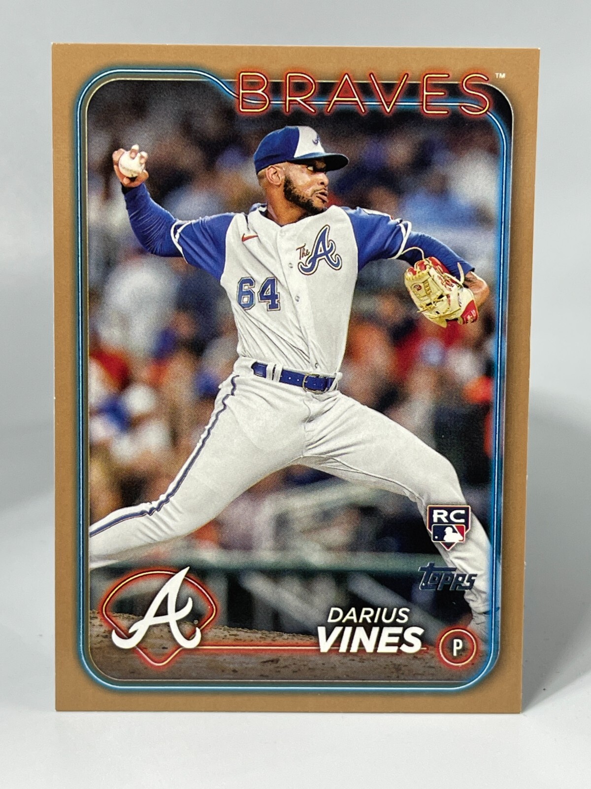 2024 Topps Series 2 DARIUS VINES Atlanta Braves Rookie #493 rc Gold ...