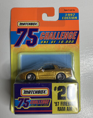 Matchbox 1997 Edition 75 Challenge Gold #20 RAM Air Firebird V48 | eBay
