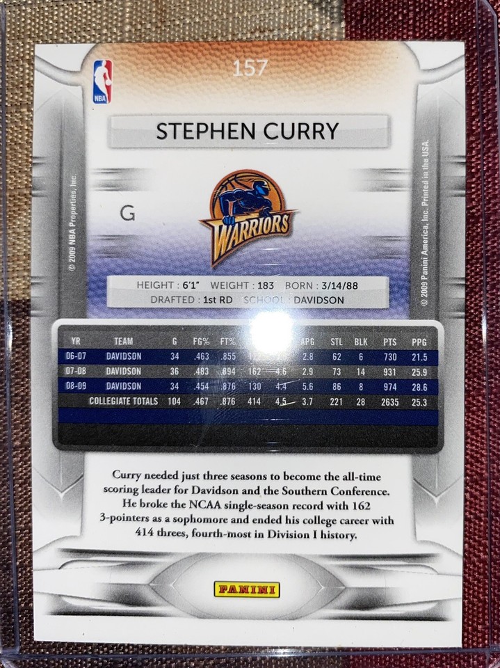 Steph Curry Rookie Card (Prestige) | eBay