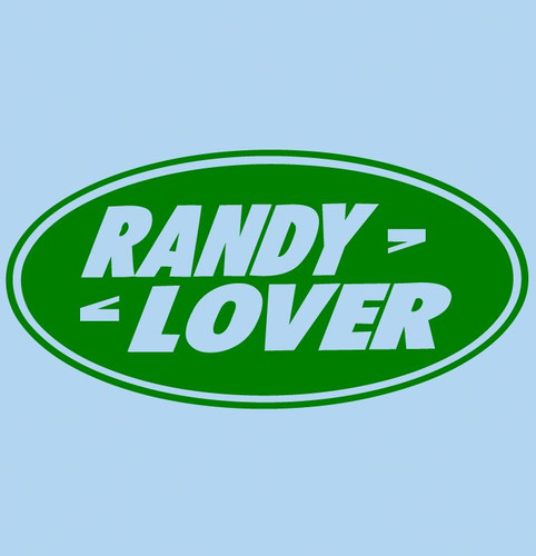 RANDY LOVER DECAL STICKER 4X4 AWD OFF ROAD ROVER RALLY NOVELTY DECALS ...