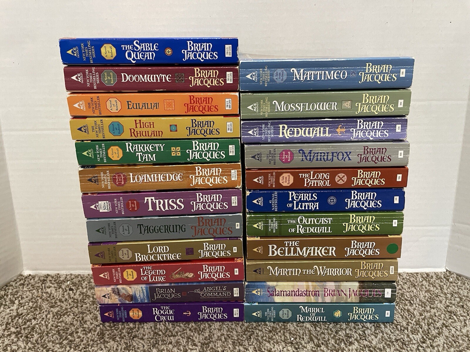 Brian Jacques REDWALL Complete Full Series Lot of 22 Set #1-22 PB ...