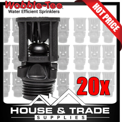 Wobble-Tee Gel-Top Sprinkler 20 Piece 15mm BSP Clever Drop Sprinkler ...