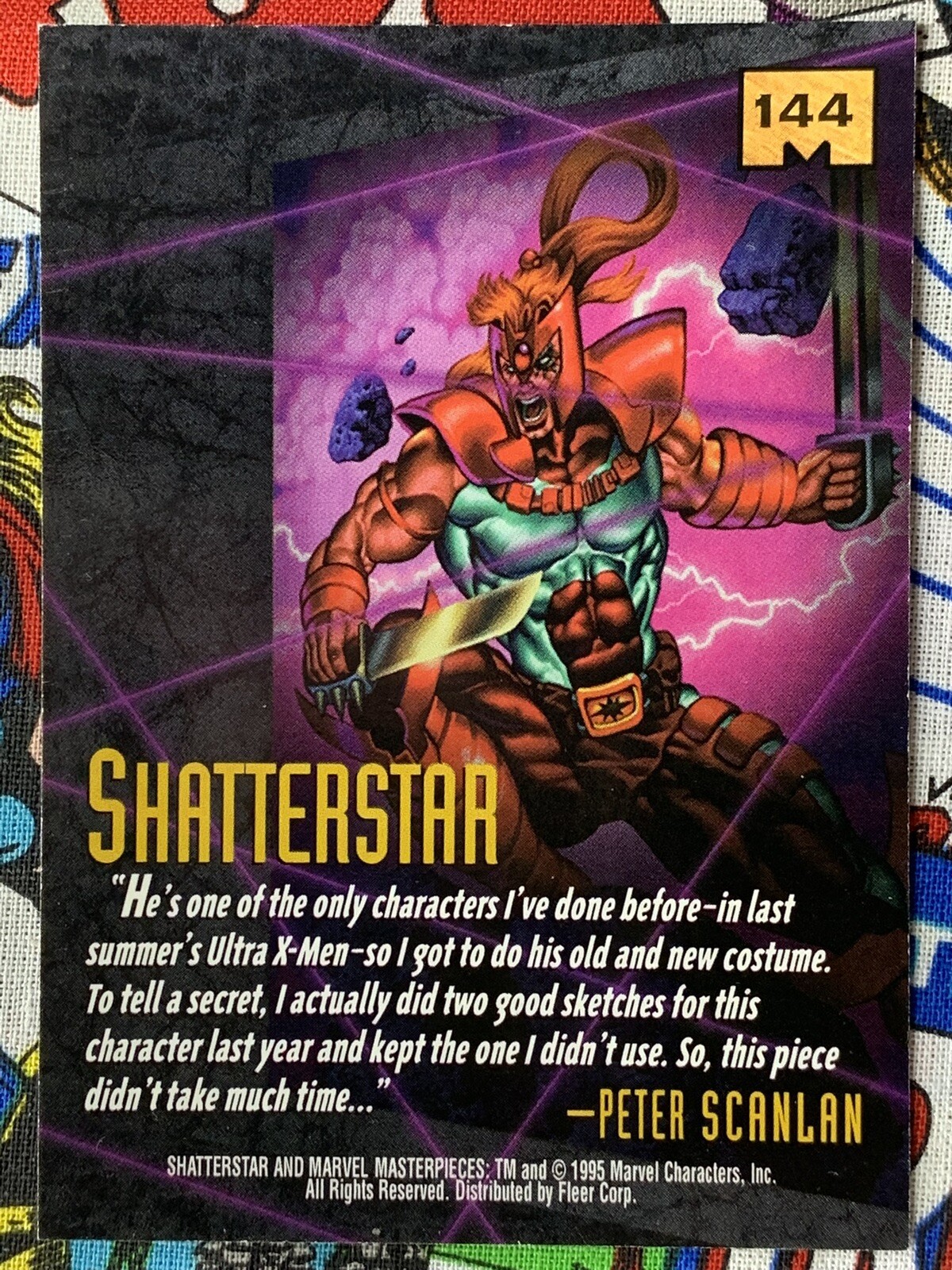 1995 Marvel Masterpieces Shatterstar #144 Base Card Peter J Scanlan | eBay