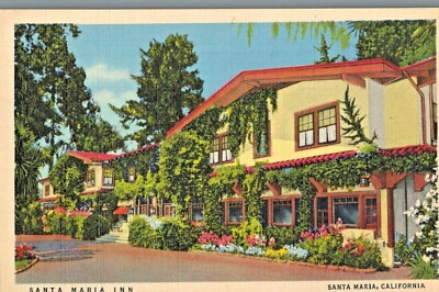 VIntage Postcard-Santa Maria Inn, Santa Maria, CA | eBay