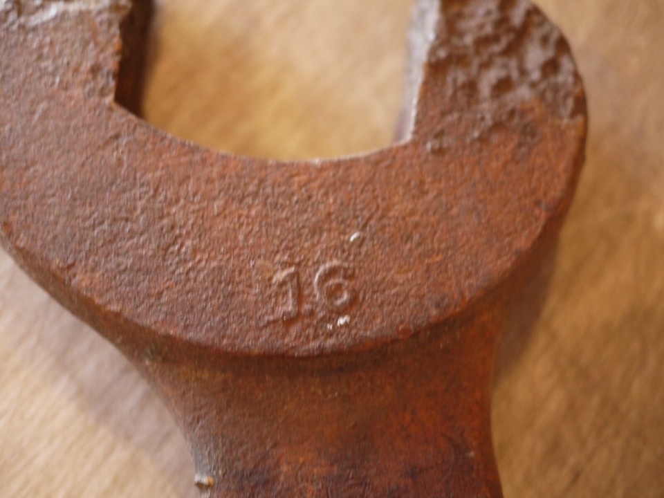 Large Antique RAILROAD WRENCH 2 7/8” Opening - "16" | eBay