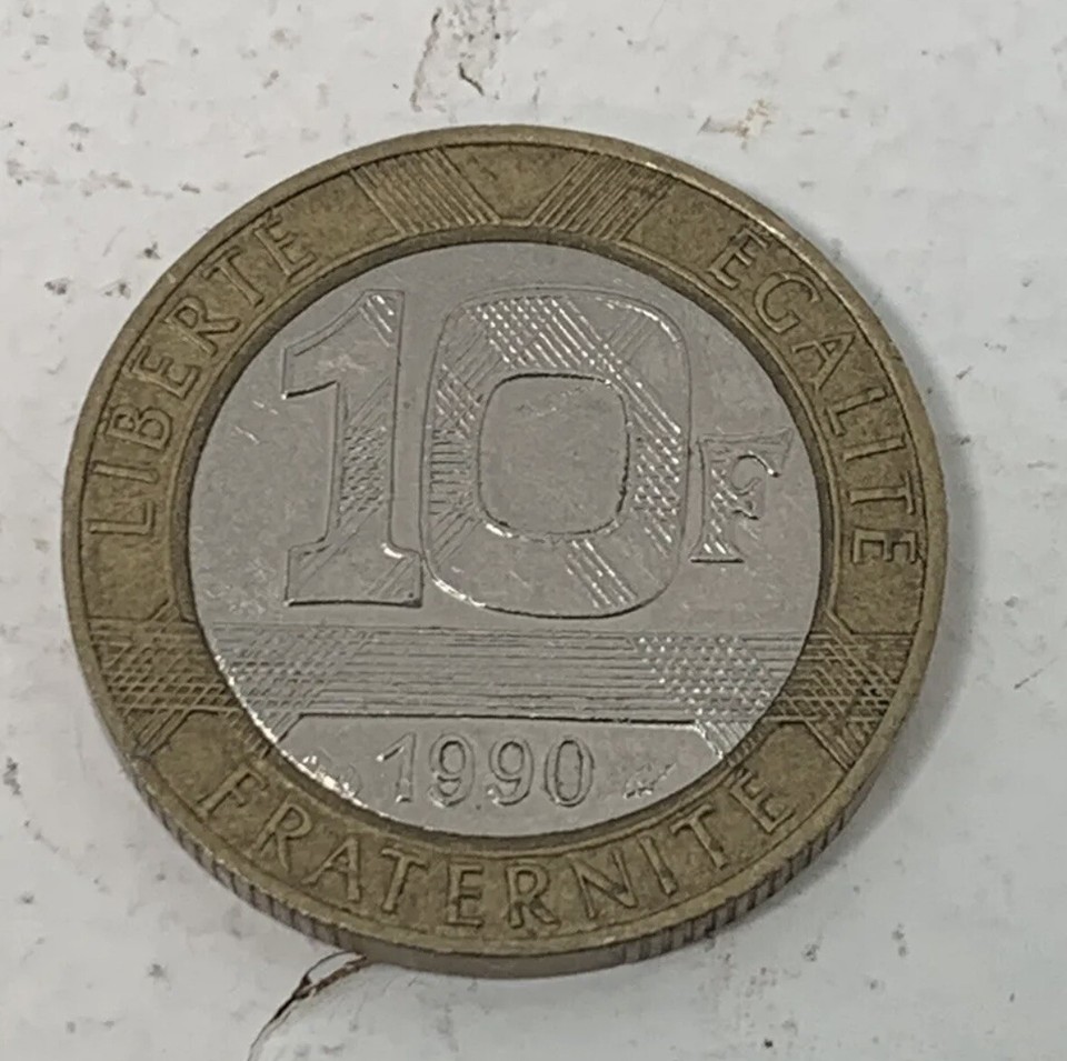 1990 LIBERTE EGALITE FRATERNITE 10F RF COIN Circulated | eBay