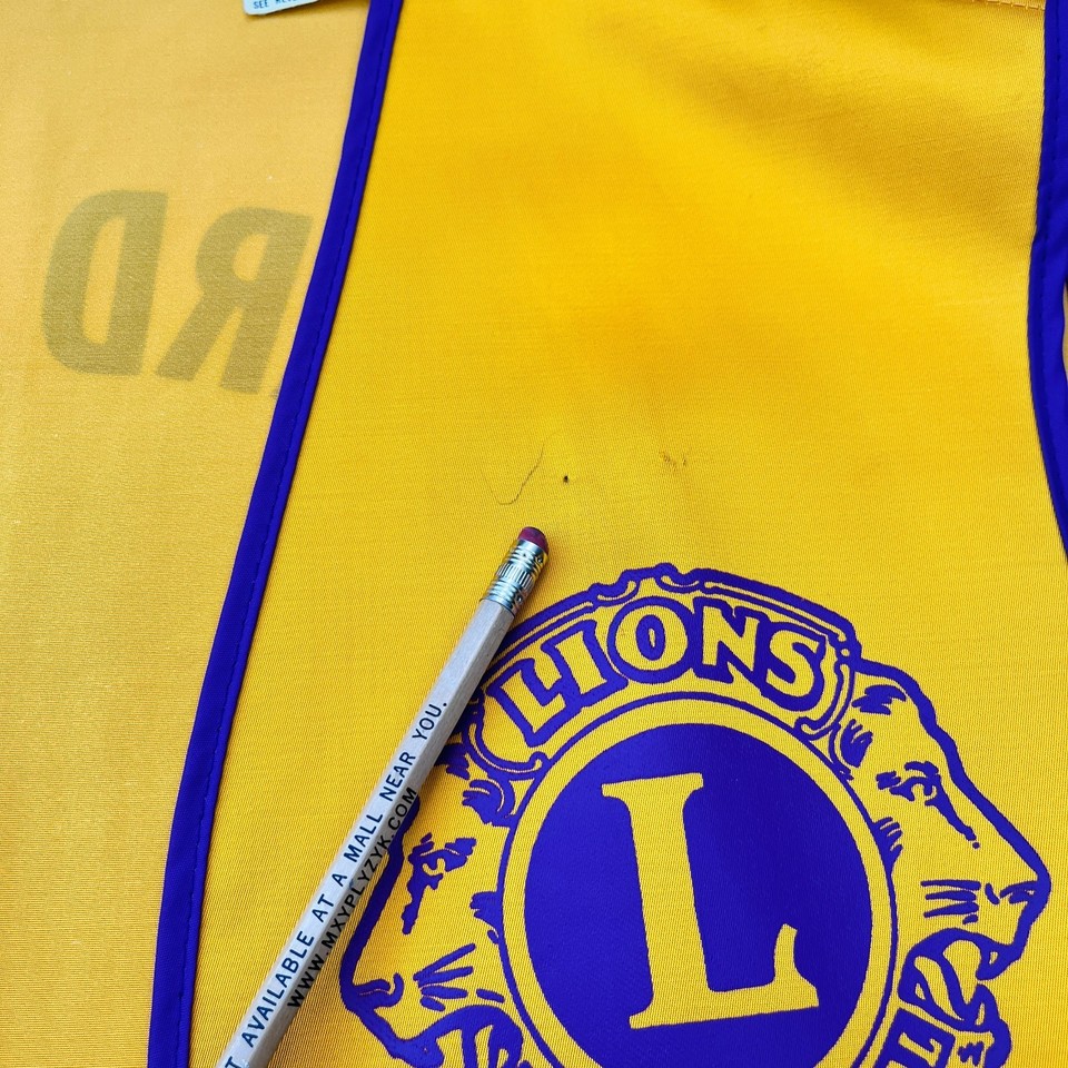 VTG 80s 90s Lions Club International, Lombard Illinois XL Vest + Pins ...