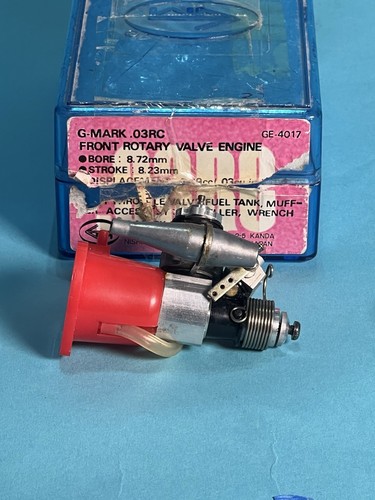 G-MARK .03RC Vintage Model Aeroplane Airplane Glow Engine Motor Muffler ...