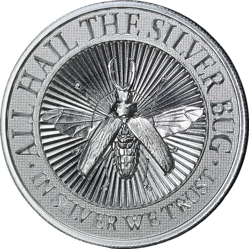 Intaglio Mint 2 Ounce Silver All Hail the Silver Bug: Titan Beetle .999 ...