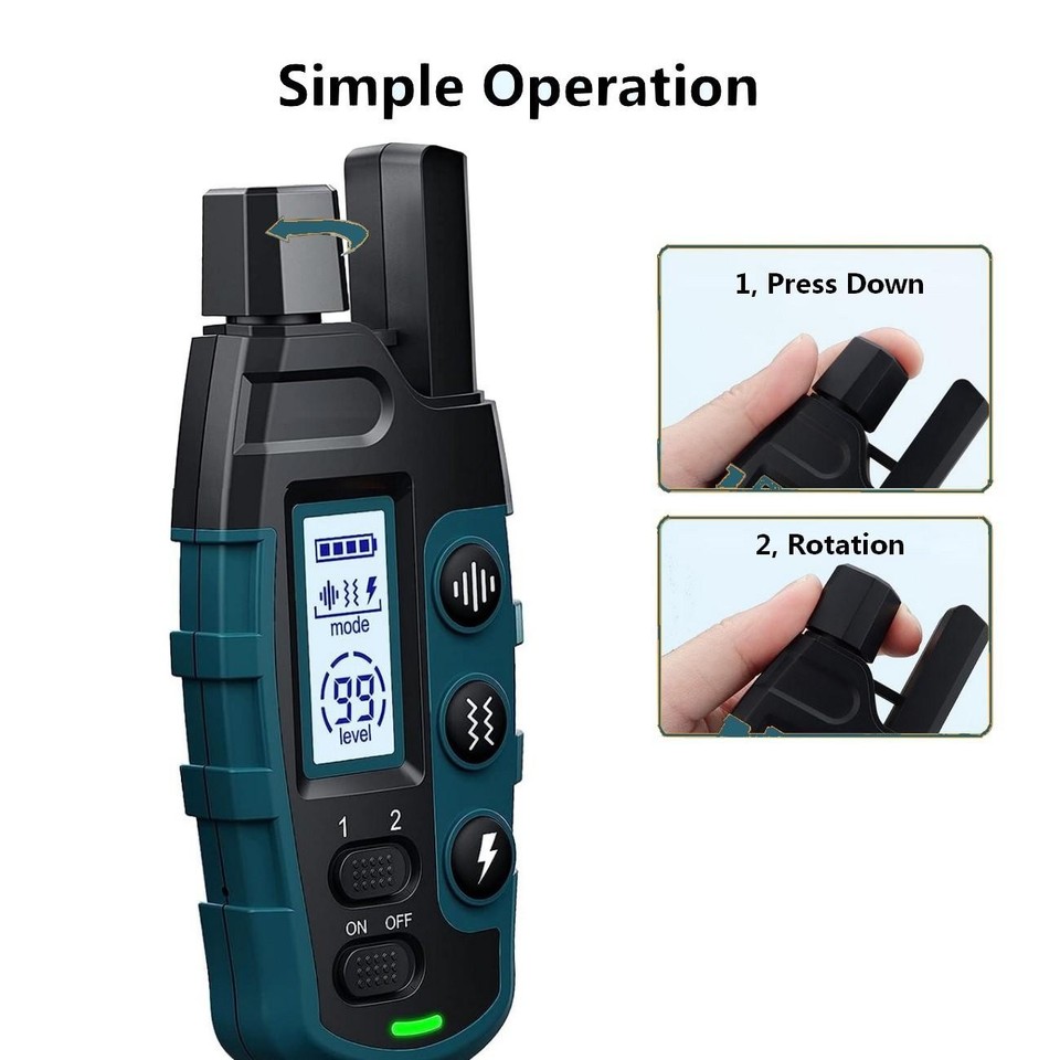 1000m Remote Dog Training Collar Ip67 Waterproof Rechargeable Anti Bark ...