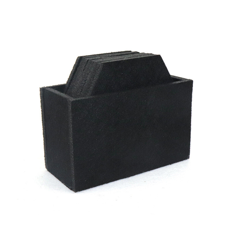 10Pcs Felt Cup Mats Drink Hot Pad Coasters Coffee Table Insulation Non ...
